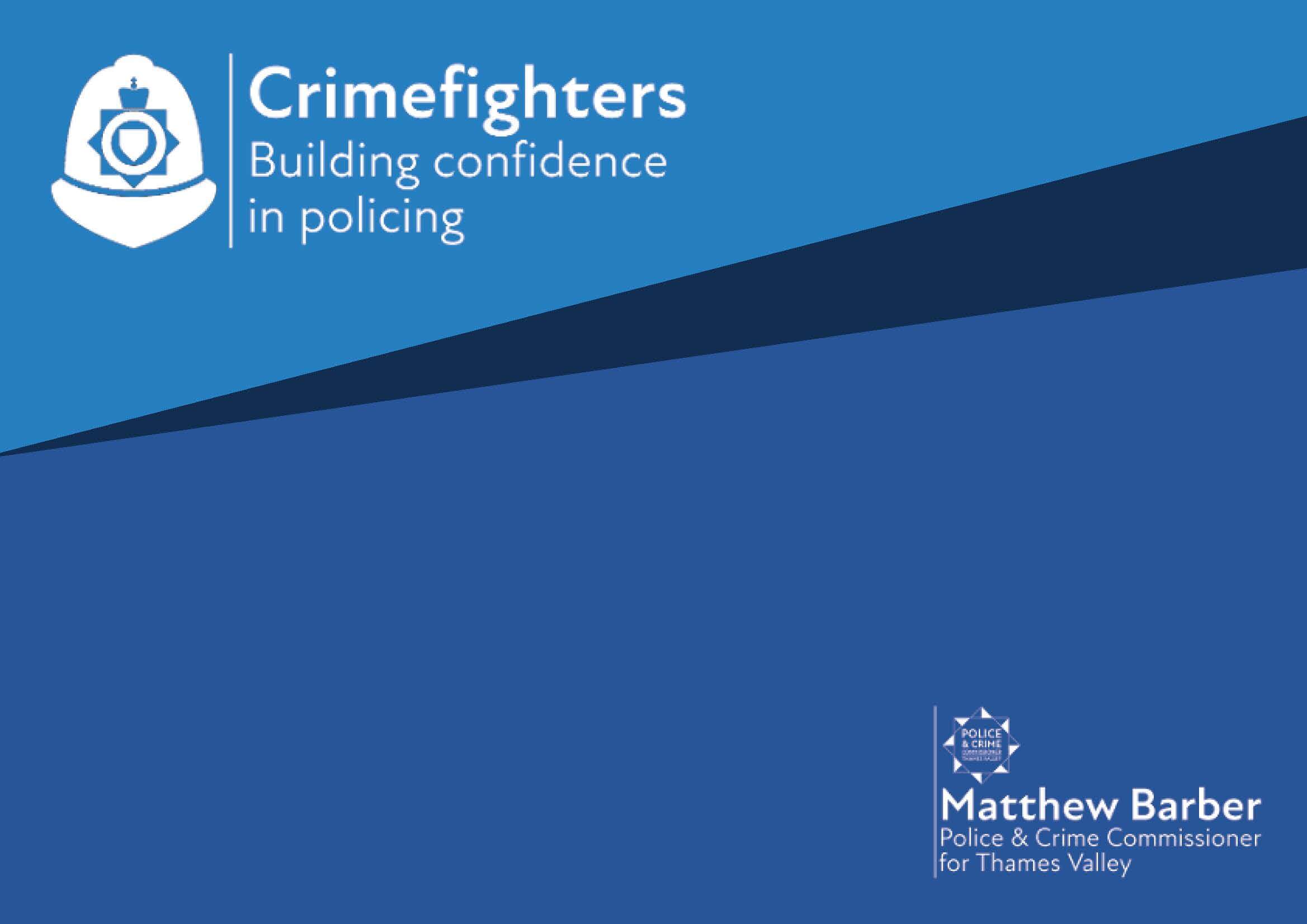 Crimefighters launch - Thames Valley PCC